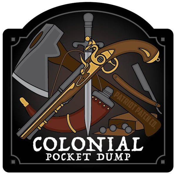 Colonial Pocket Dump Sticker – Patriot Patch Company LLC